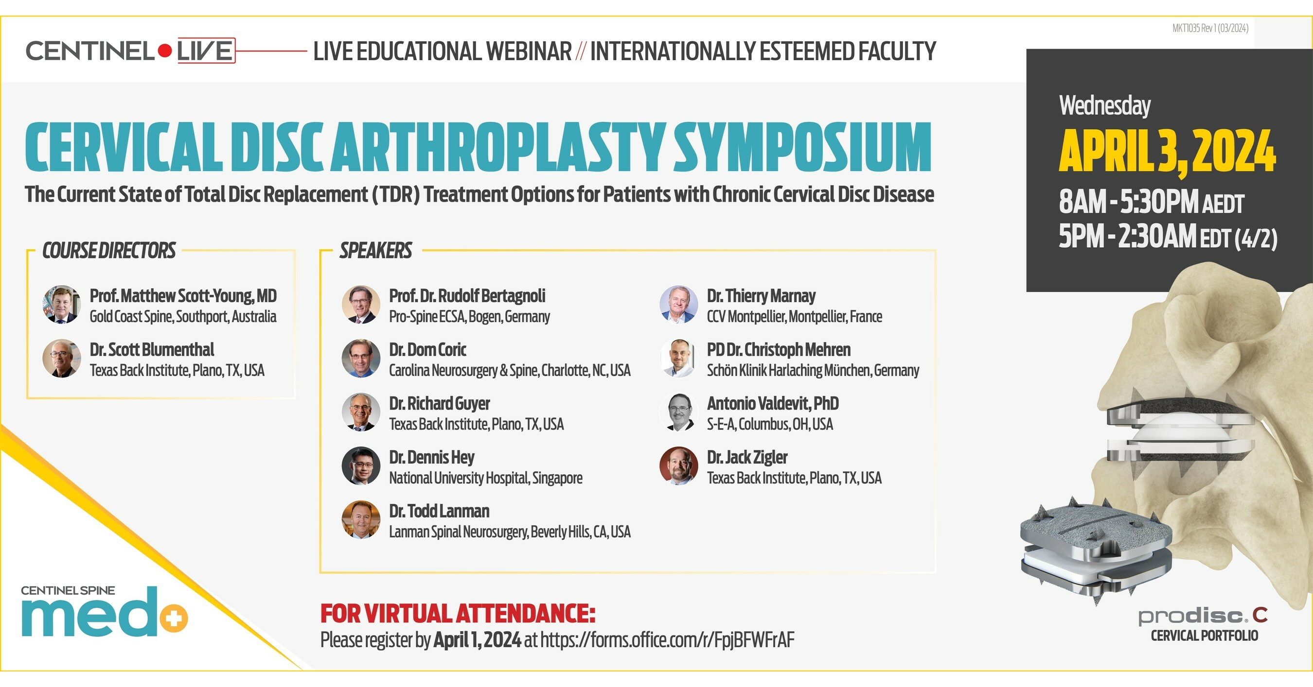 Centinel Spine® to Sponsor Major Worldwide Live Webinar Symposium on ...