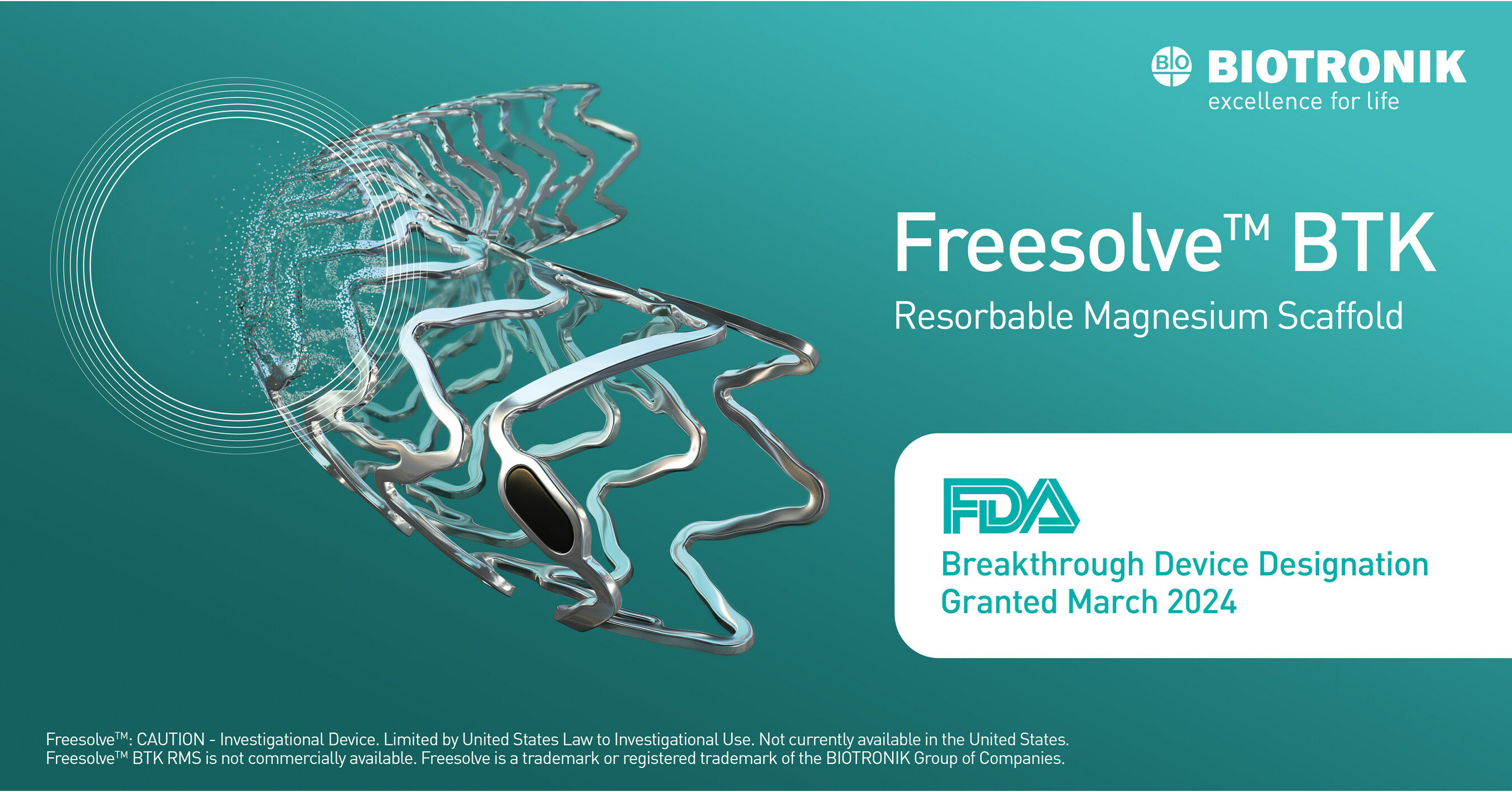 FDA Breakthrough Device Designation for BIOTRONIK Freesolve™ Below-the ...