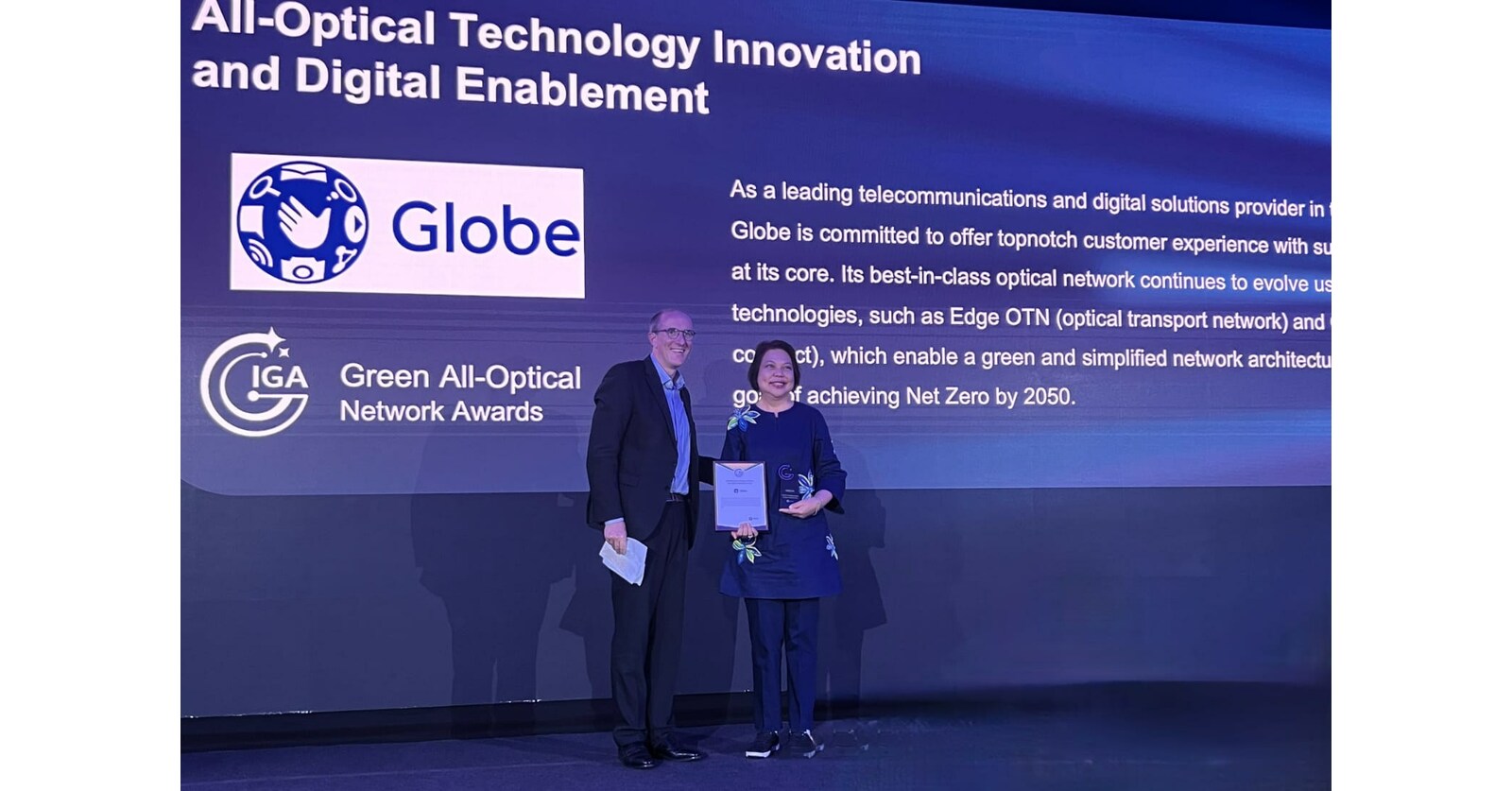 Globe wins IDATE's 'All-Optical Technology Innovation and Digital ...