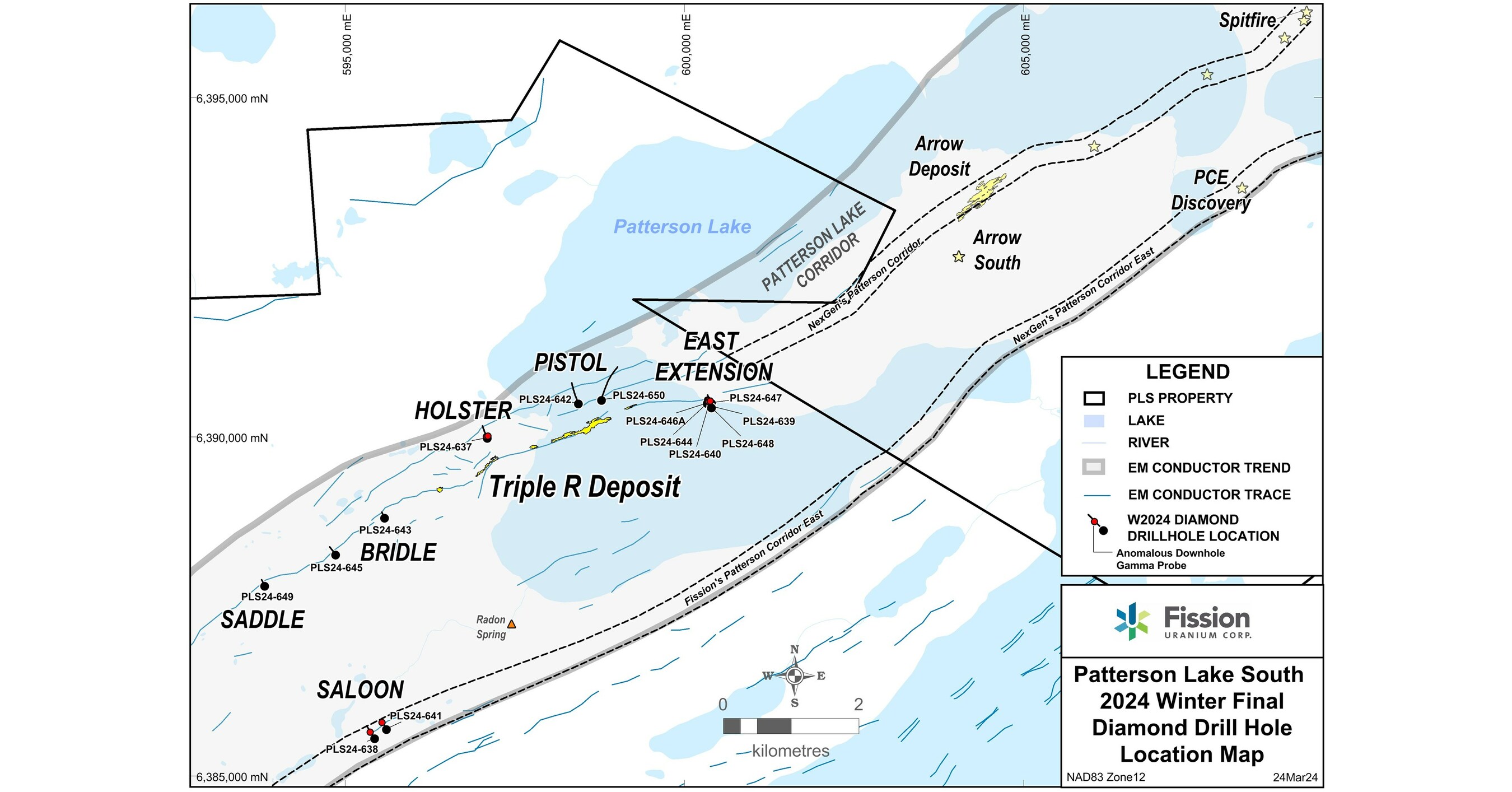 Fission Drilling Identifies New, Highly Prospective Areas on PLS Corridor