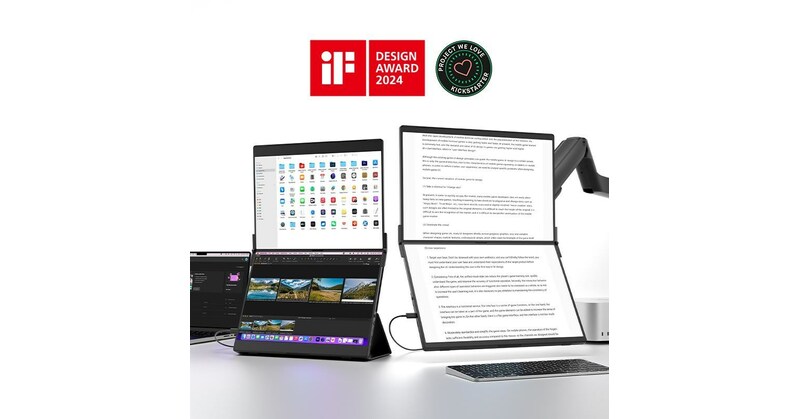 The JSAUX FlipGo Dual Stacked Portable Monitor nears the end of its ...