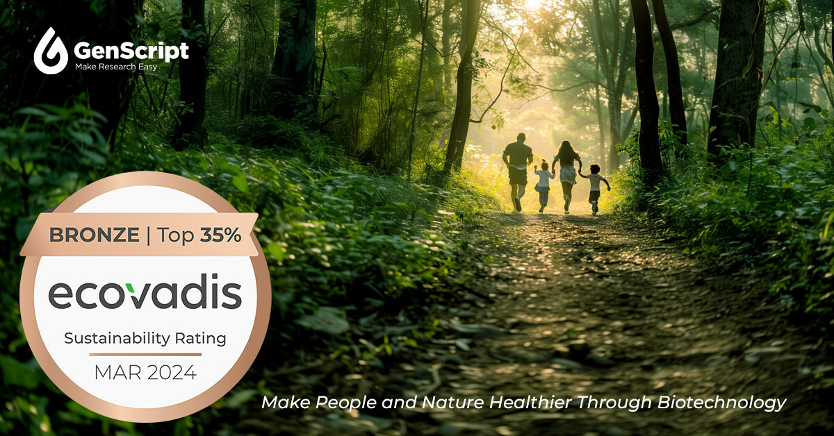 GenScript Biotech Receives EcoVadis Bronze Medal for Outstanding ...