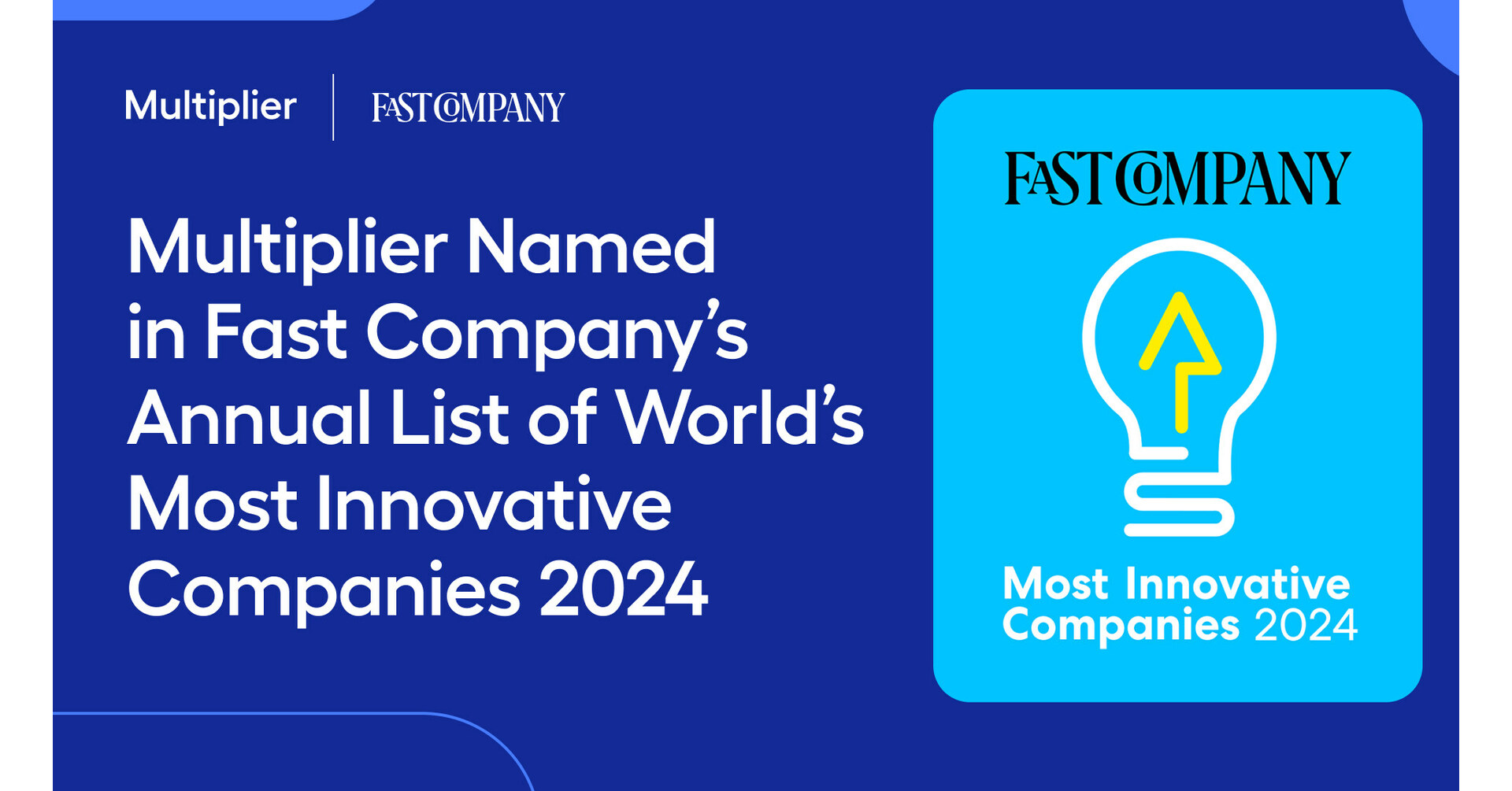 Multiplier Named in Fast Company's Annual List of the World's Most ...