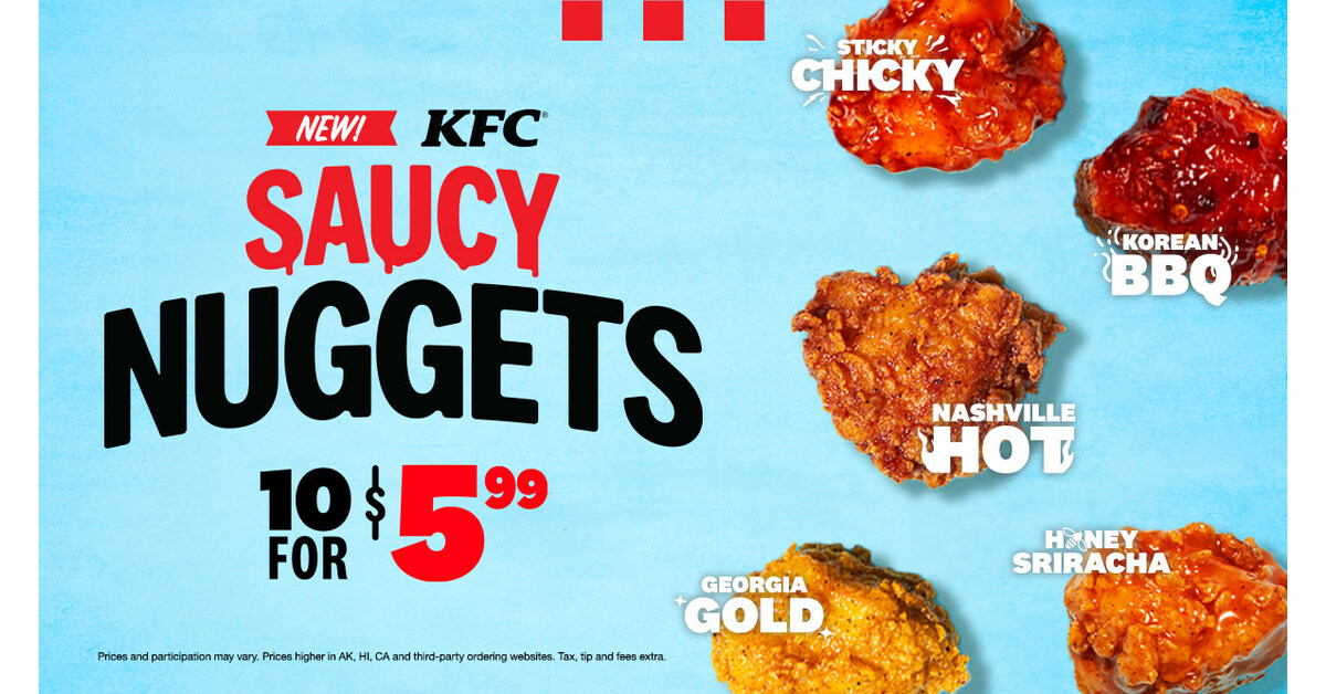 KFC TAKES FINGER LICKIN' GOOD TO A WHOLE NEW LEVEL WITH NEW SAUCY ...