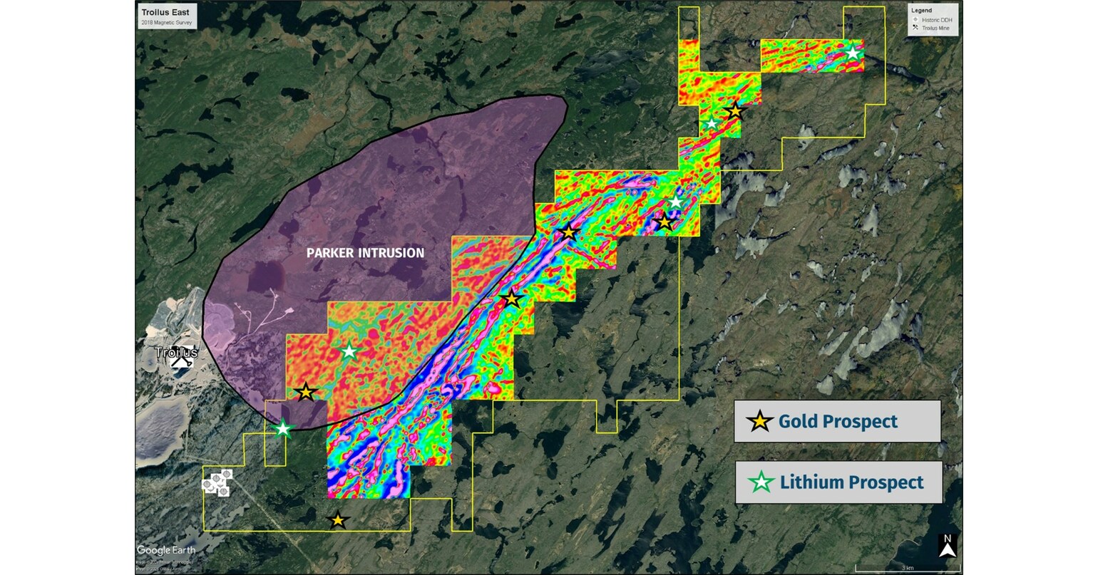 Comet Identifies New Large IP Anomalies at Troilus East
