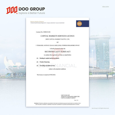 Doo Financial旗下實體公司獲新加坡金融管理局資本市場服務牌照 | Macau Business