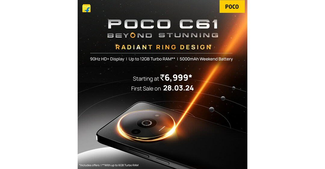 Stylish Design, Affordable Price: POCO Launches POCO C61