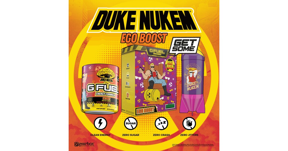 G FUEL AND GEARBOX CELEBRATE GAMING LEGEND DUKE NUKEM WITH LIMITED ...