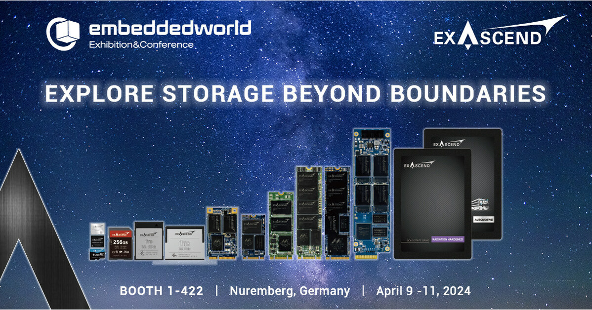 Exascend repousse les limites du stockage au salon Embedded World 2024