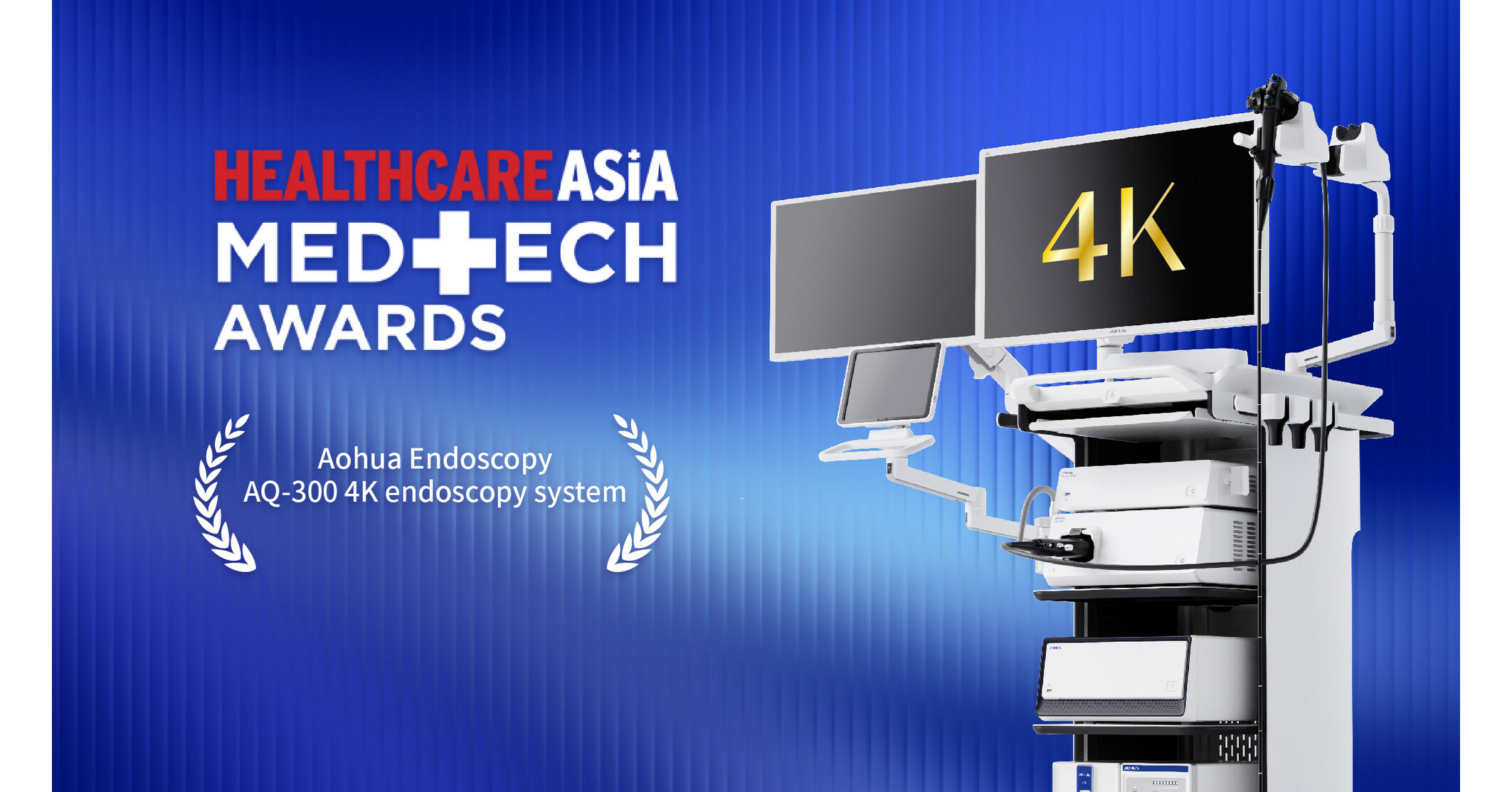 Aohua Endoscopy's AQ-300 wird von den Healthcare Asia Medtech Awards 2024 mit dem „Endoscopy ...
