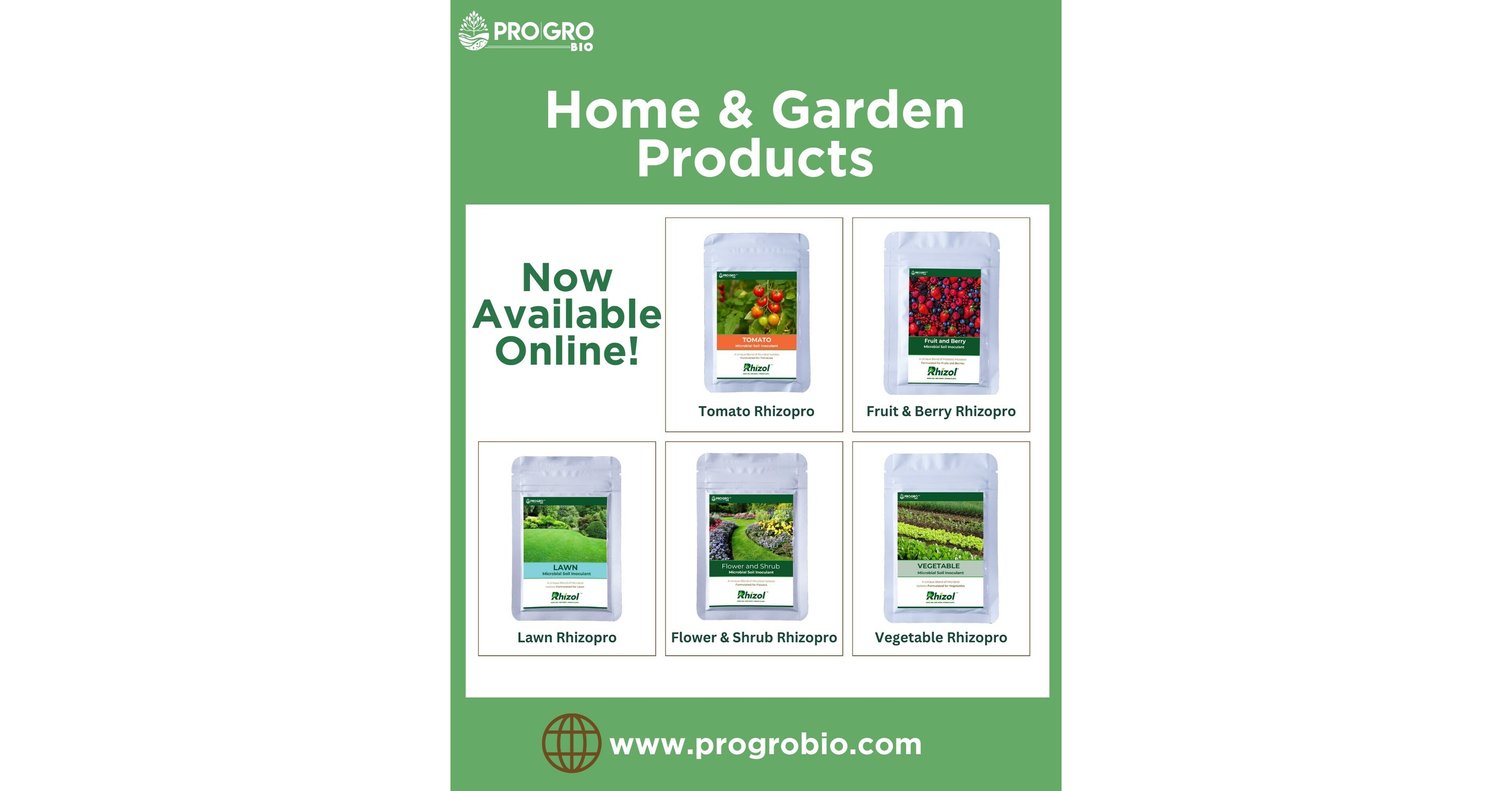 ProGro BIO Introduces Consumer Home & Garden Microbial Products Line