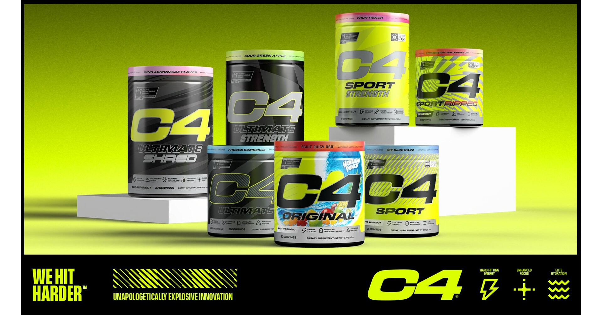 C4 RECLAIMS ITS THRONE WITH ITS HARDEST HITTING PRE-WORKOUT LINE EVER