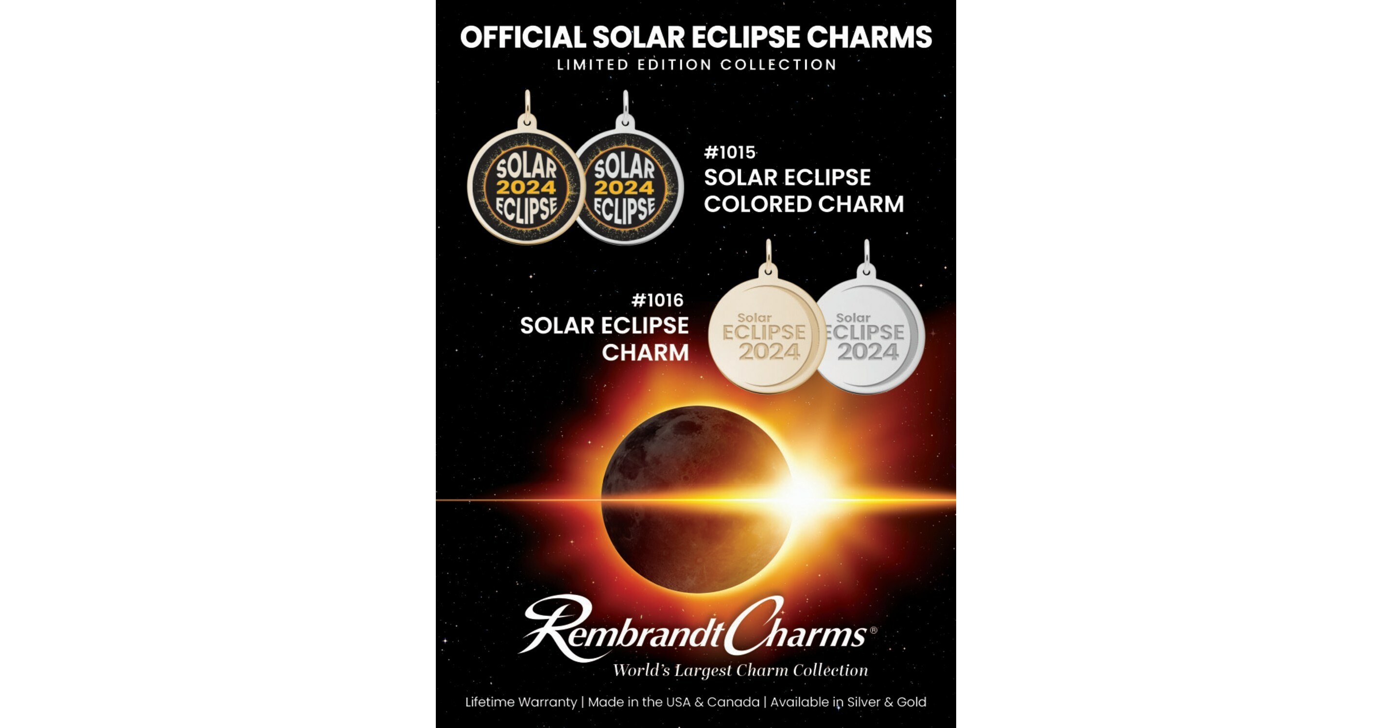Rembrandt Charms Introduces New Solar Eclipse Charms