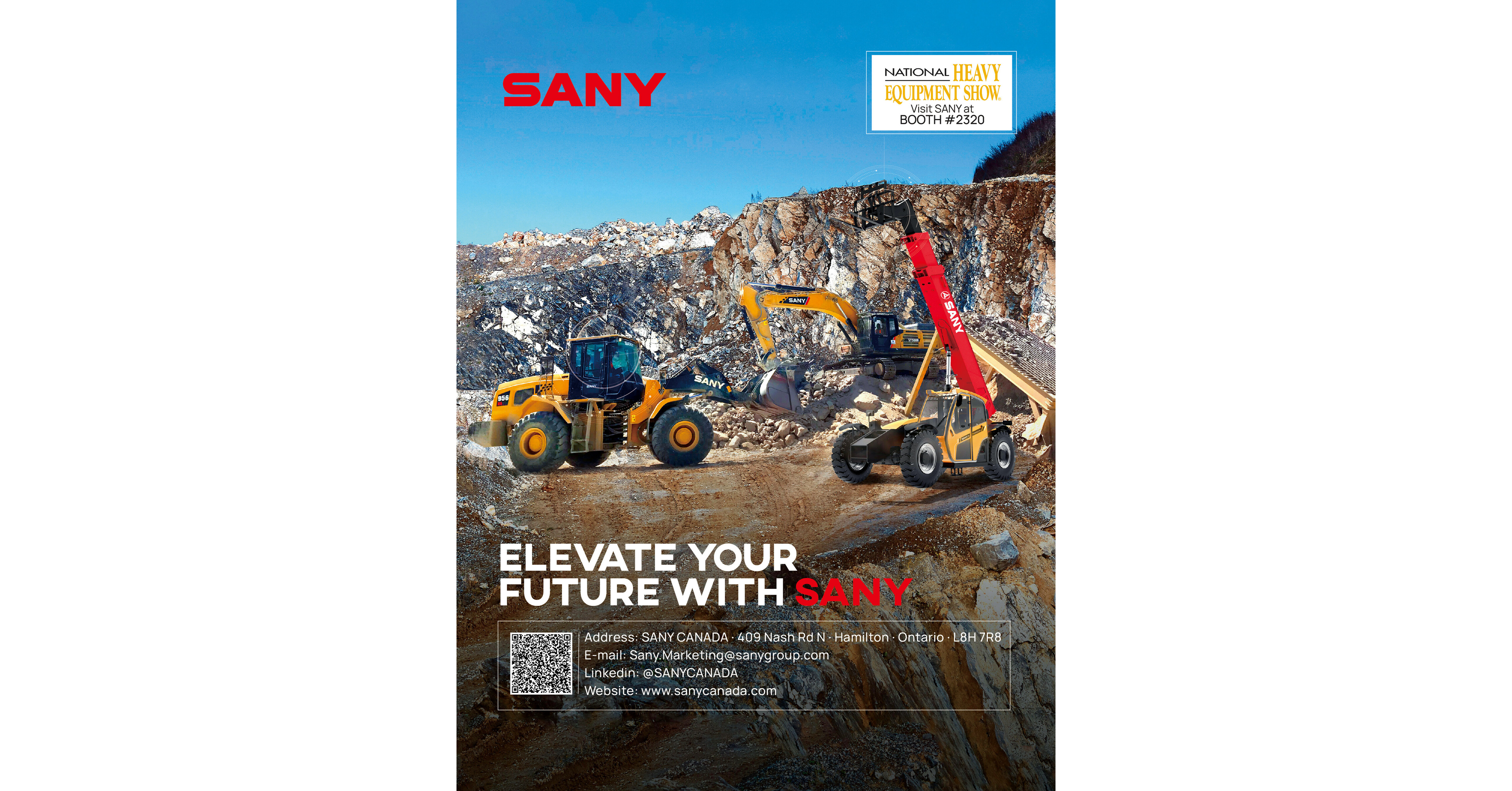 SANY Set to Showcase Its Cutting-edge Products in the Canada National ...