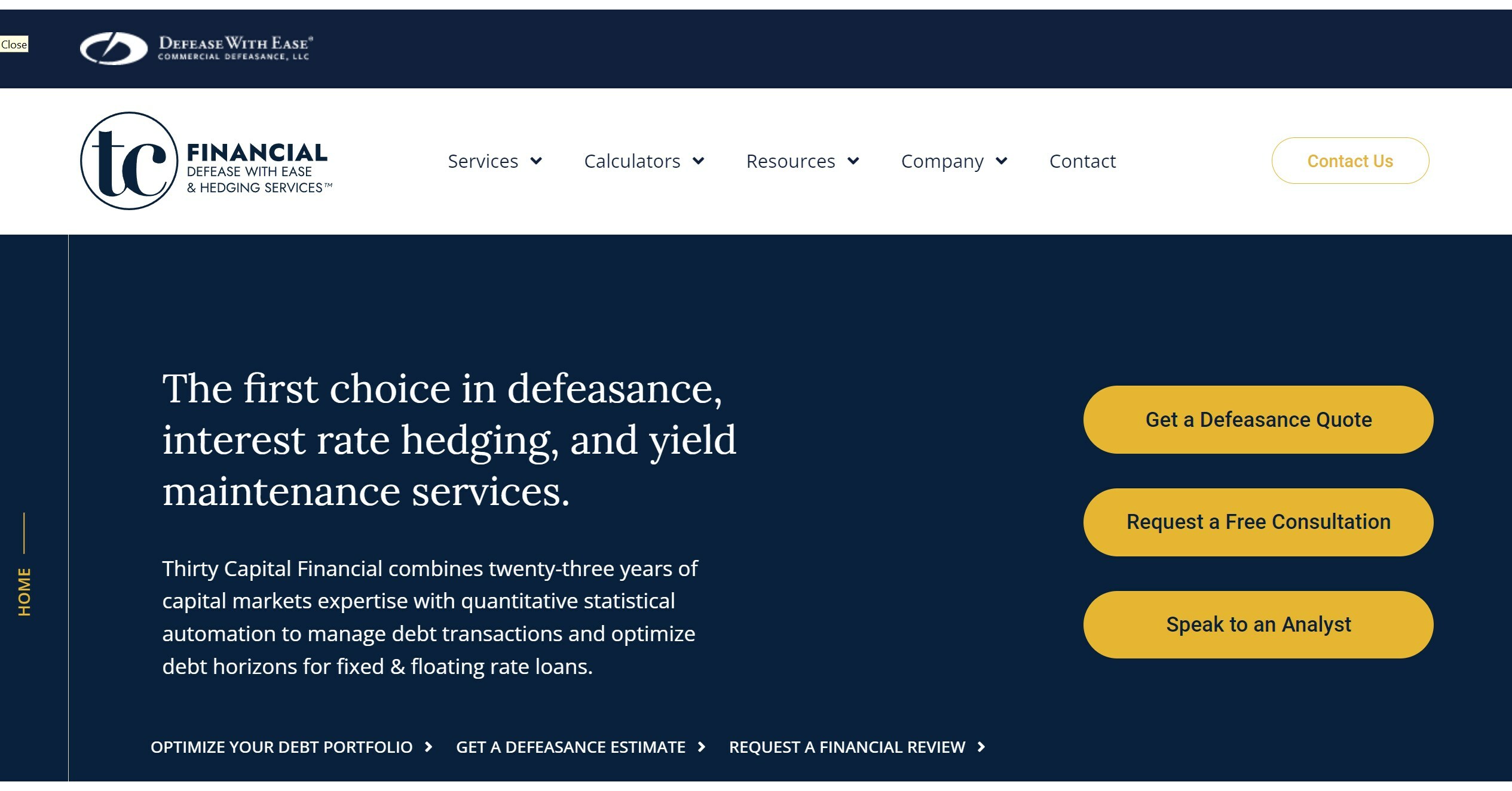 Thirty Capital Financial™ & Defease With Ease™ Brands Unite in New Website