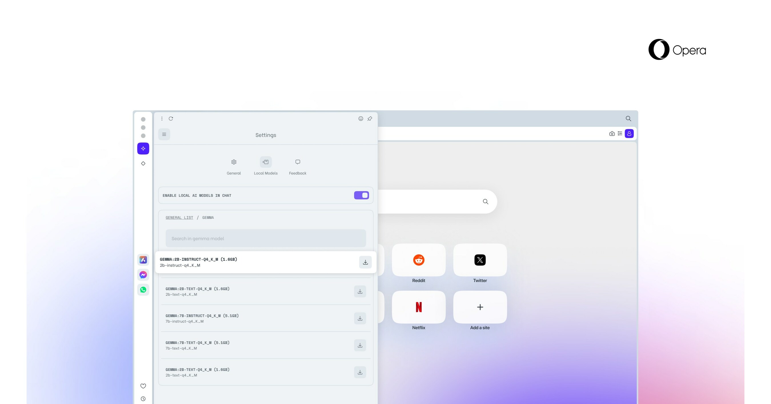 Opera becomes the first major browser with built-in access to local AI ...