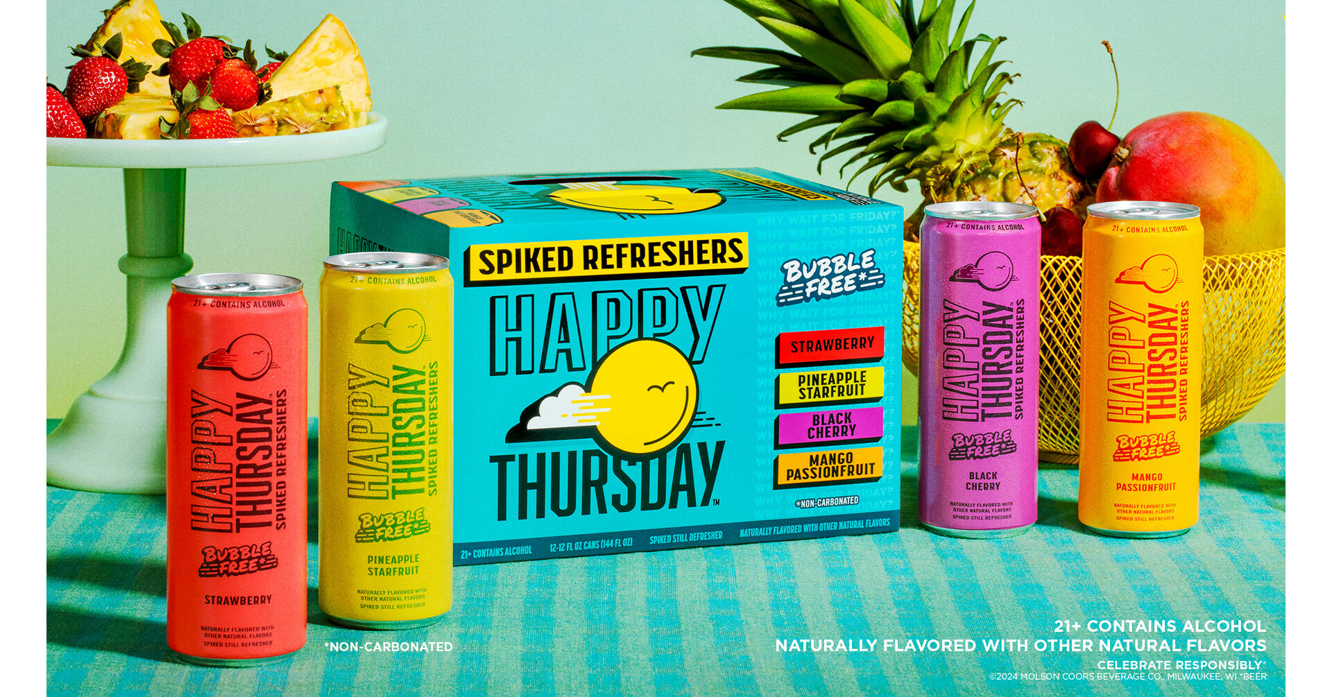 'HAPPY THURSDAY' SPIKED REFRESHERS HIT SHELVES NATIONWIDE