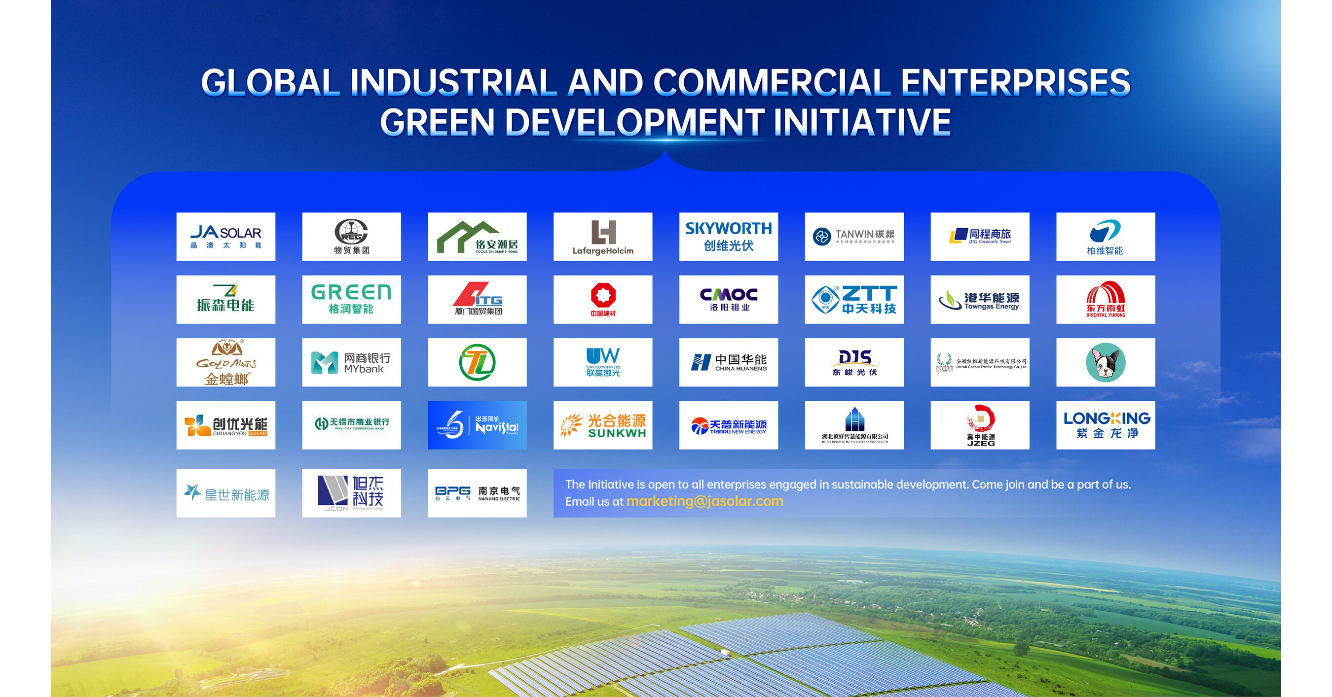 JA Solar Launches Global Industrial and Commercial Enterprises Green ...