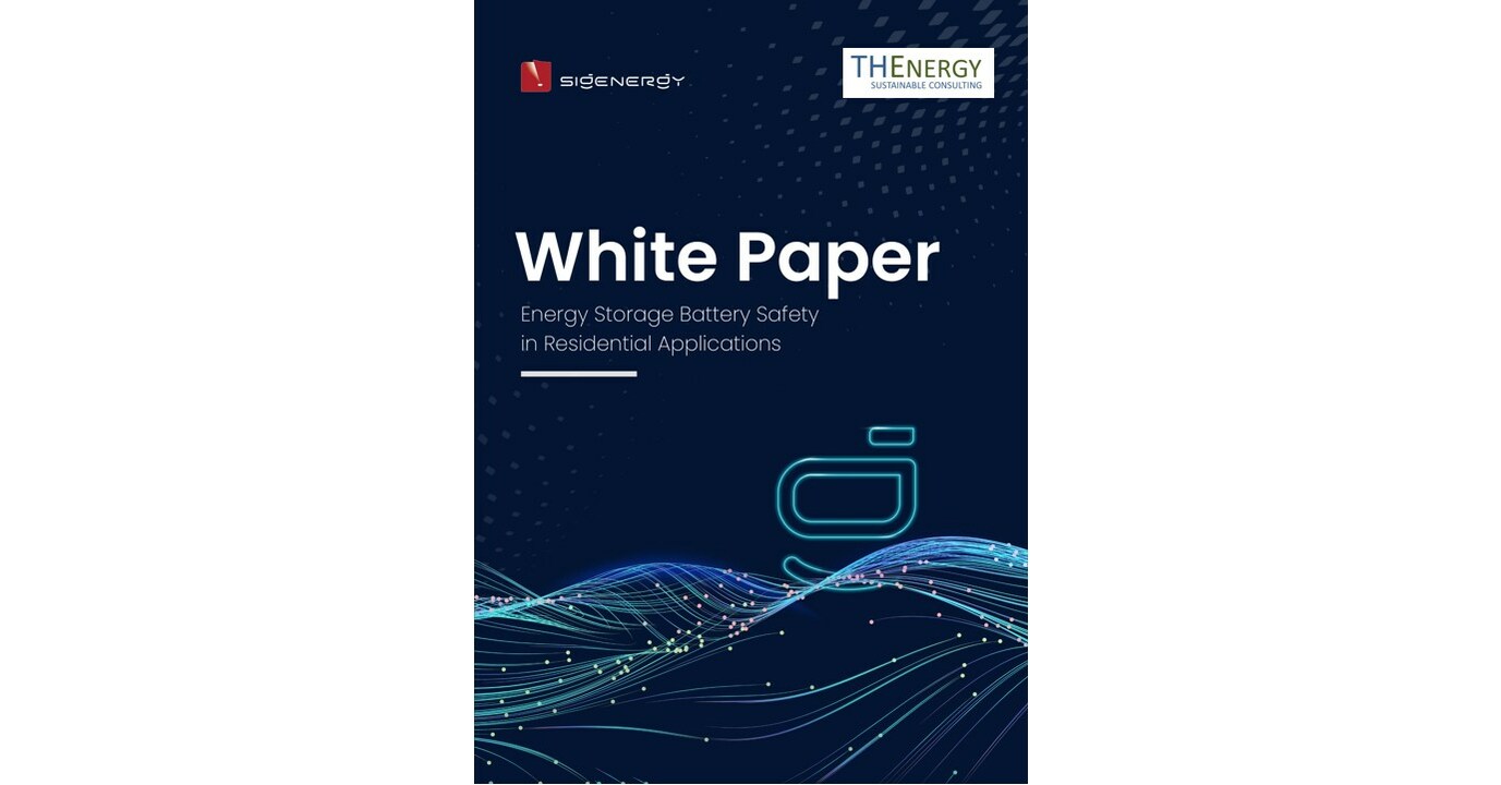 Sigenergy and ThEnergy Release Whitepaper: Battery Energy Storage ...