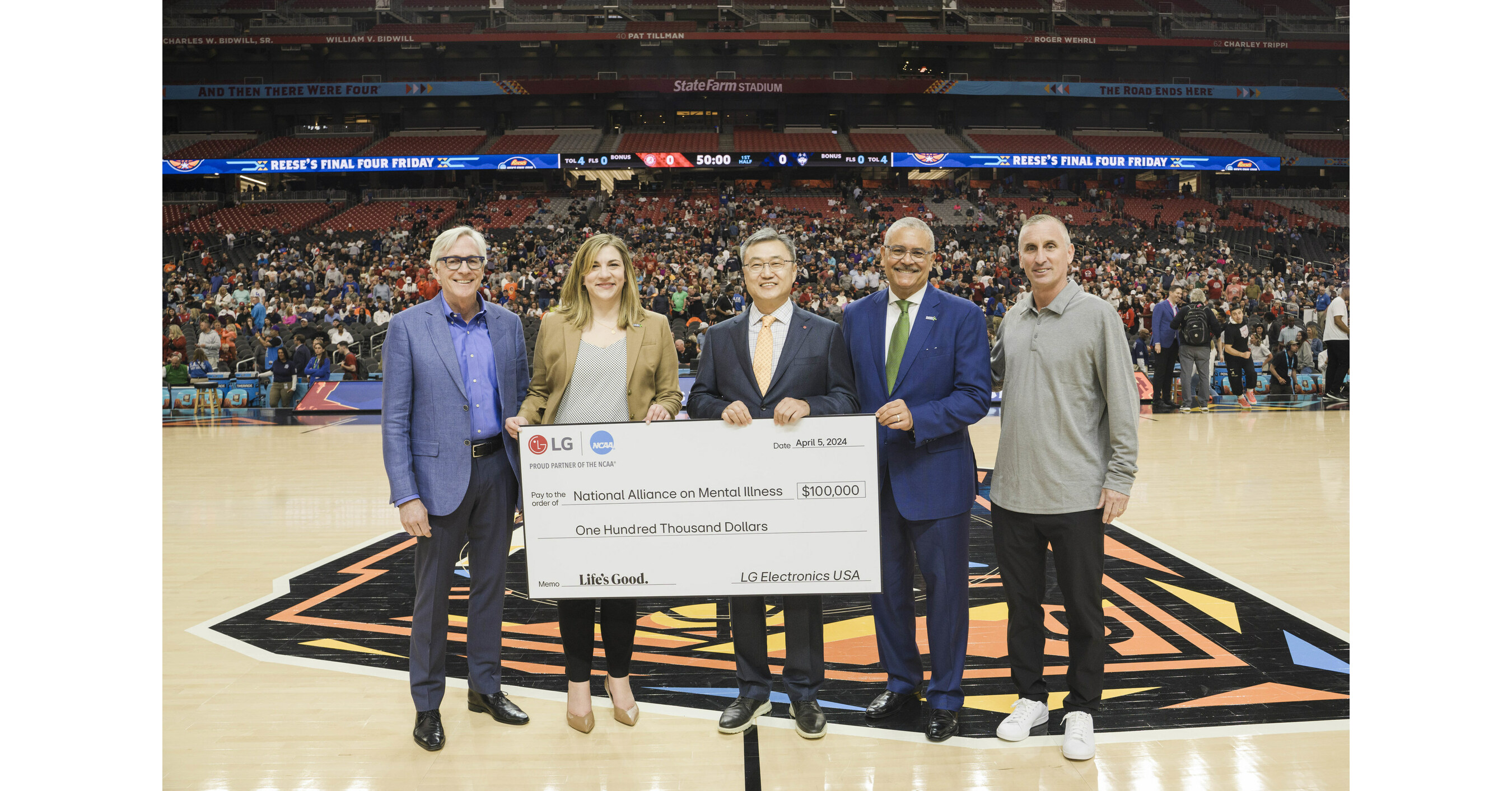 LG SUPPORTS NCAA MENTAL HEALTH INITIATIVES THROUGH NAMI DONATION ...