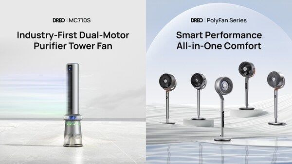 DREO Kicks Off Next-Level Purifier Tower Fan & Upgraded PolyFan Series ...