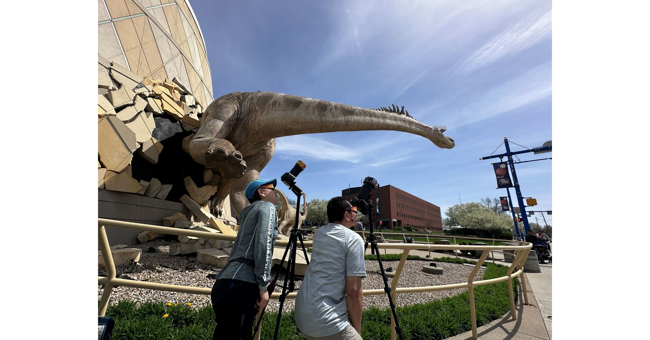 NASA's Top Scientists and Dinos Decked out with Solar Eclipse Glasses ...