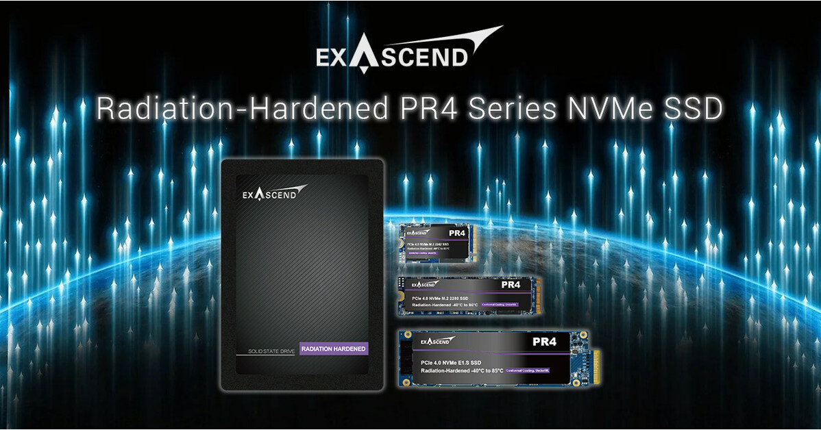 Exascend Unveils Radiation-Hardened PR4 Series NVMe SSD at Embedded ...