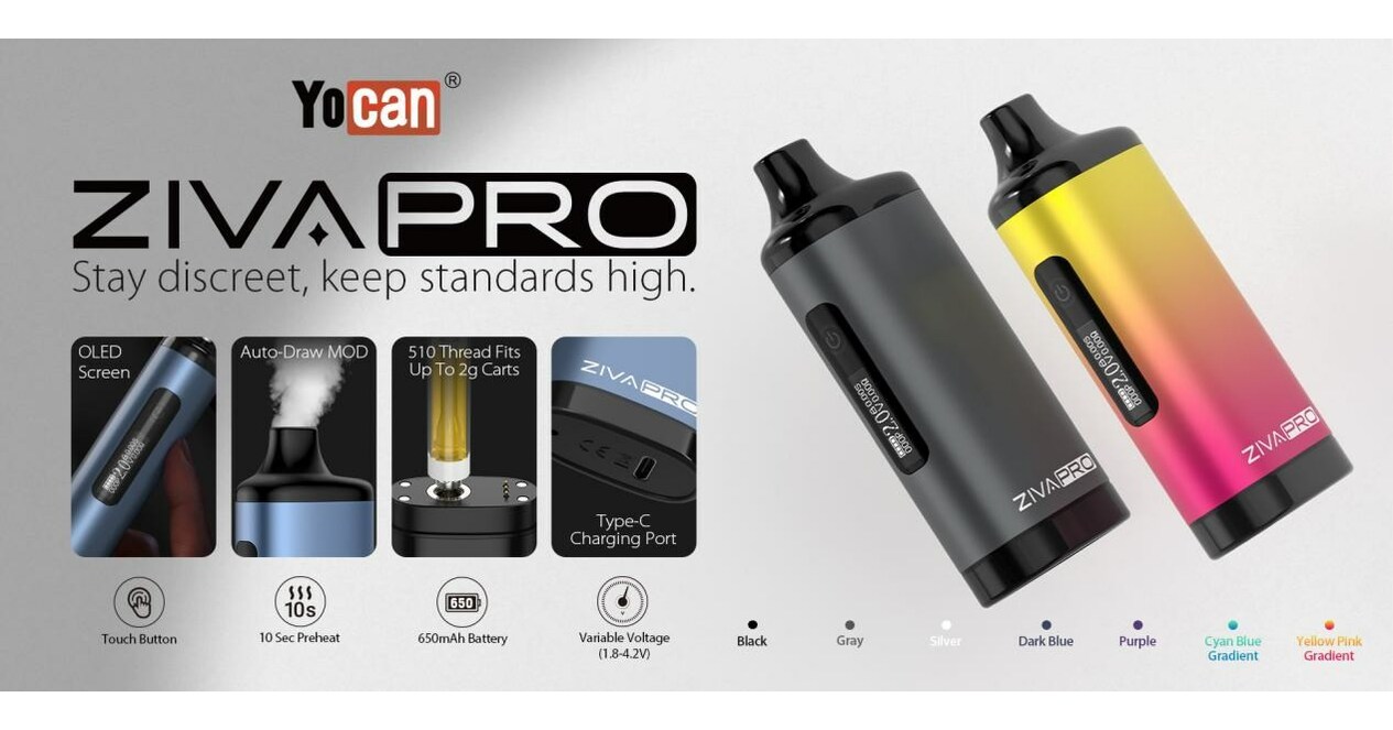 Yocan Ziva Pro -- Stay discreet, and keep standards high.