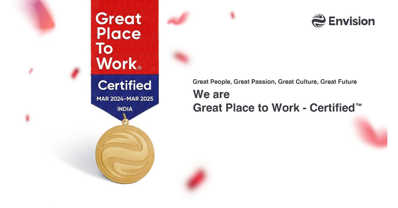 Envision Energy India Earned "Great Place to Work" certification™ in 2024