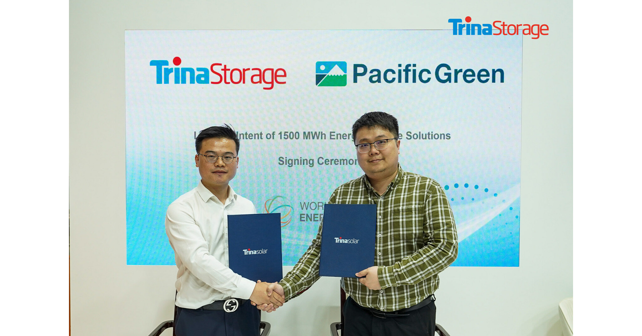 Trina Storage and Pacific Green sign Letter of Intent of 1500 MWh ...