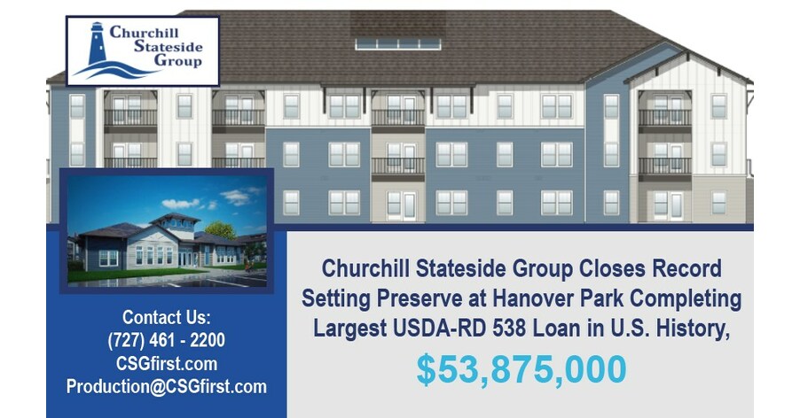Churchill Stateside Group Closes Record Setting Preserve at Hanover ...