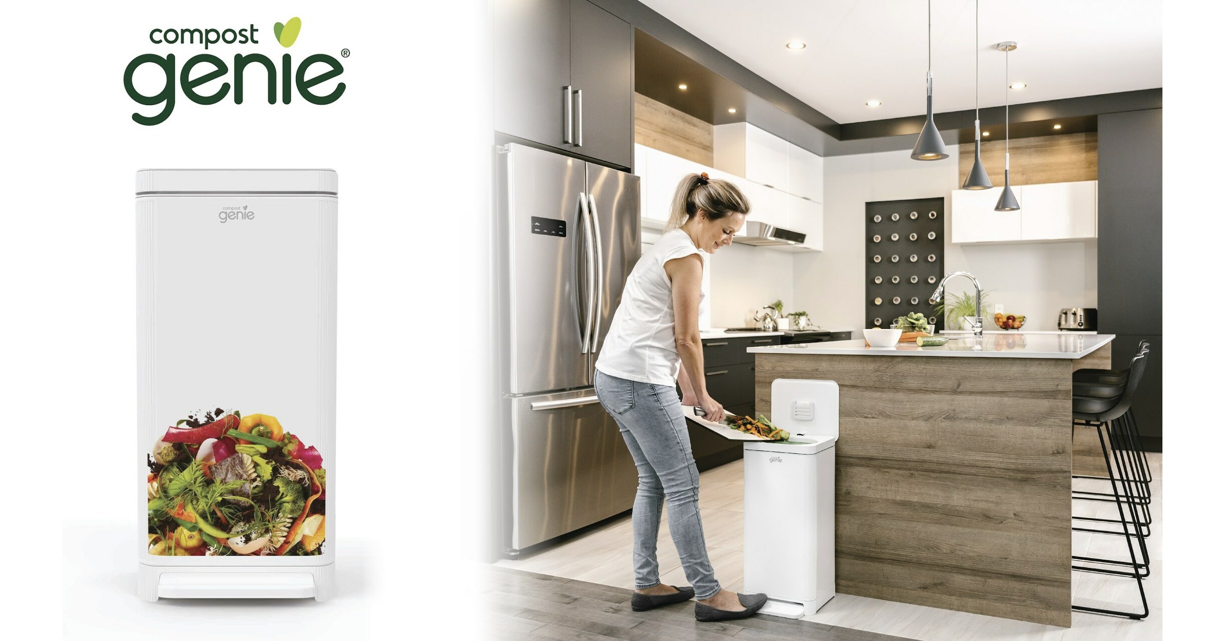 Introducing Compost Genie®: The Sleek & Simple to Use Compost Bin Made ...