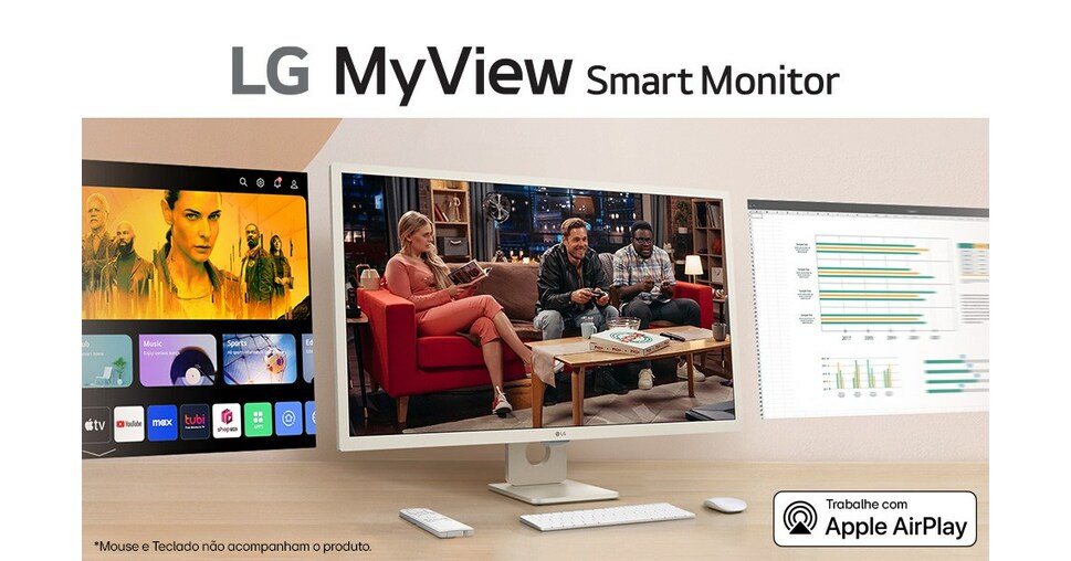 LG lança monitor smart MyView no mercado brasileiro