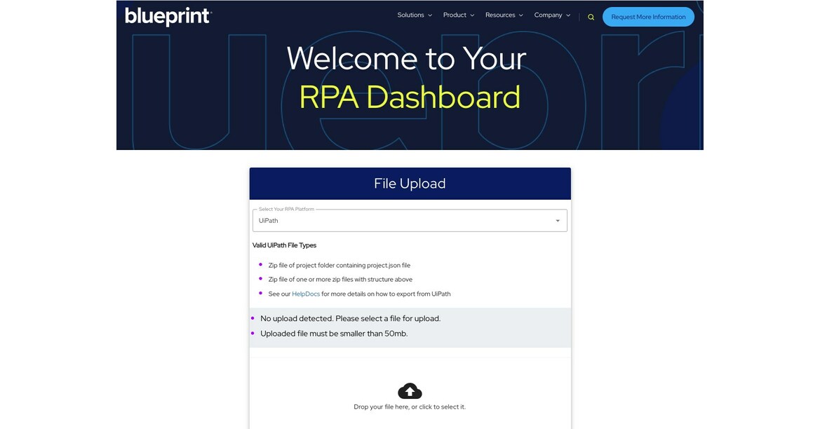 Blueprint Software Systems Announces Free Trial for RPA Analytics Solution