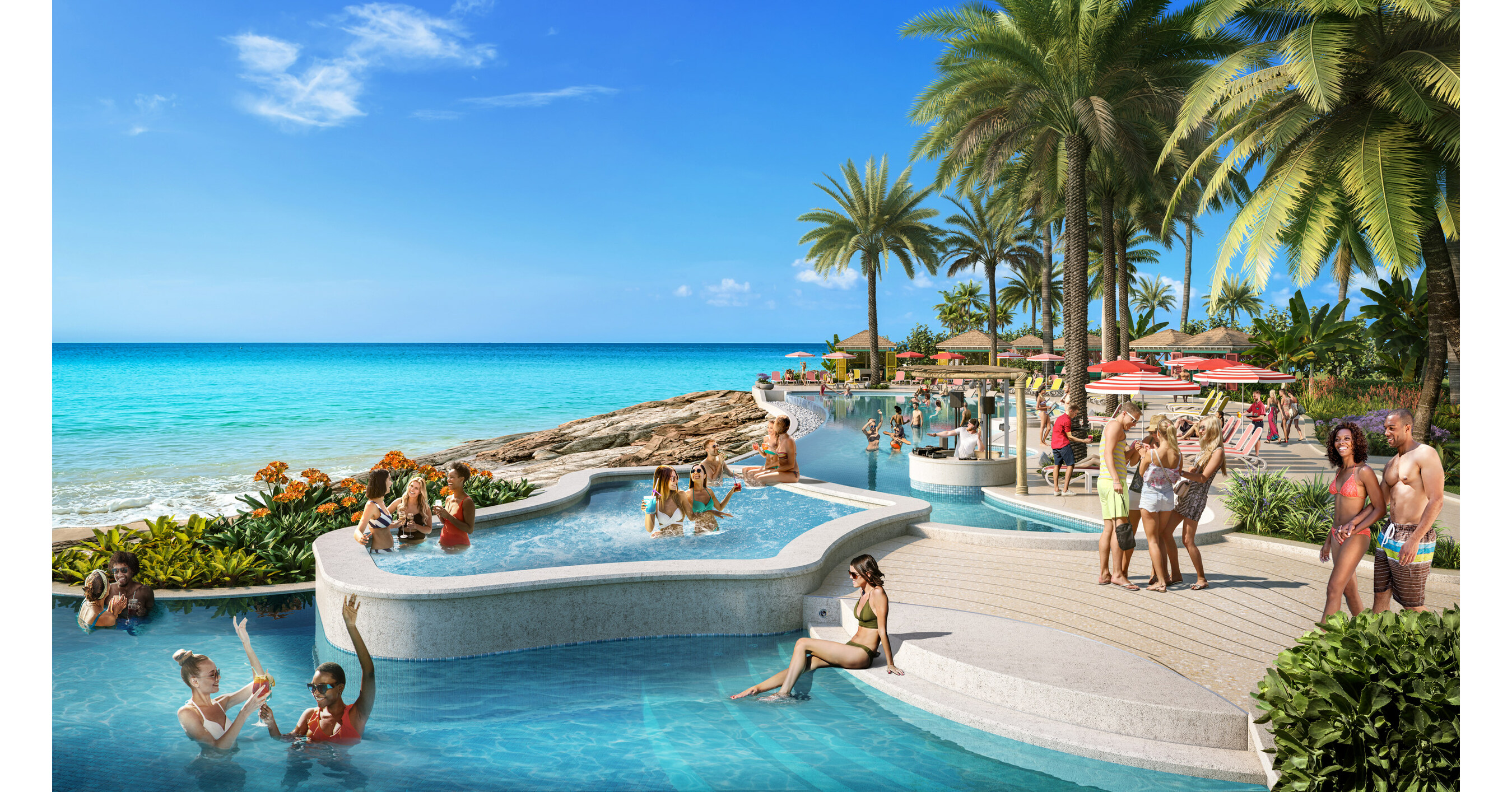 CONSTRUCTION BEGINS ON ROYAL CARIBBEAN'S FIRST ROYAL BEACH CLUB