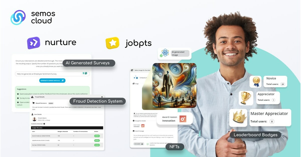 Semos Cloud Revolutionizes Recognition with AI-powered Fraud Detection, NFTs and more