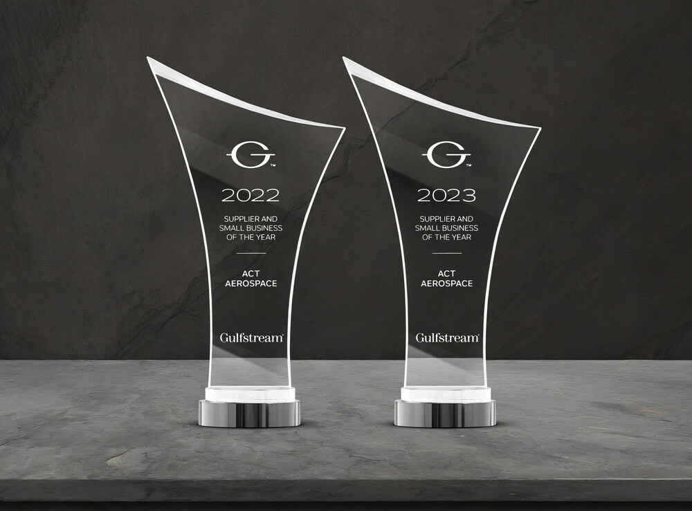 ACT Aerospace recognized with several supplier awards from Gulfstream