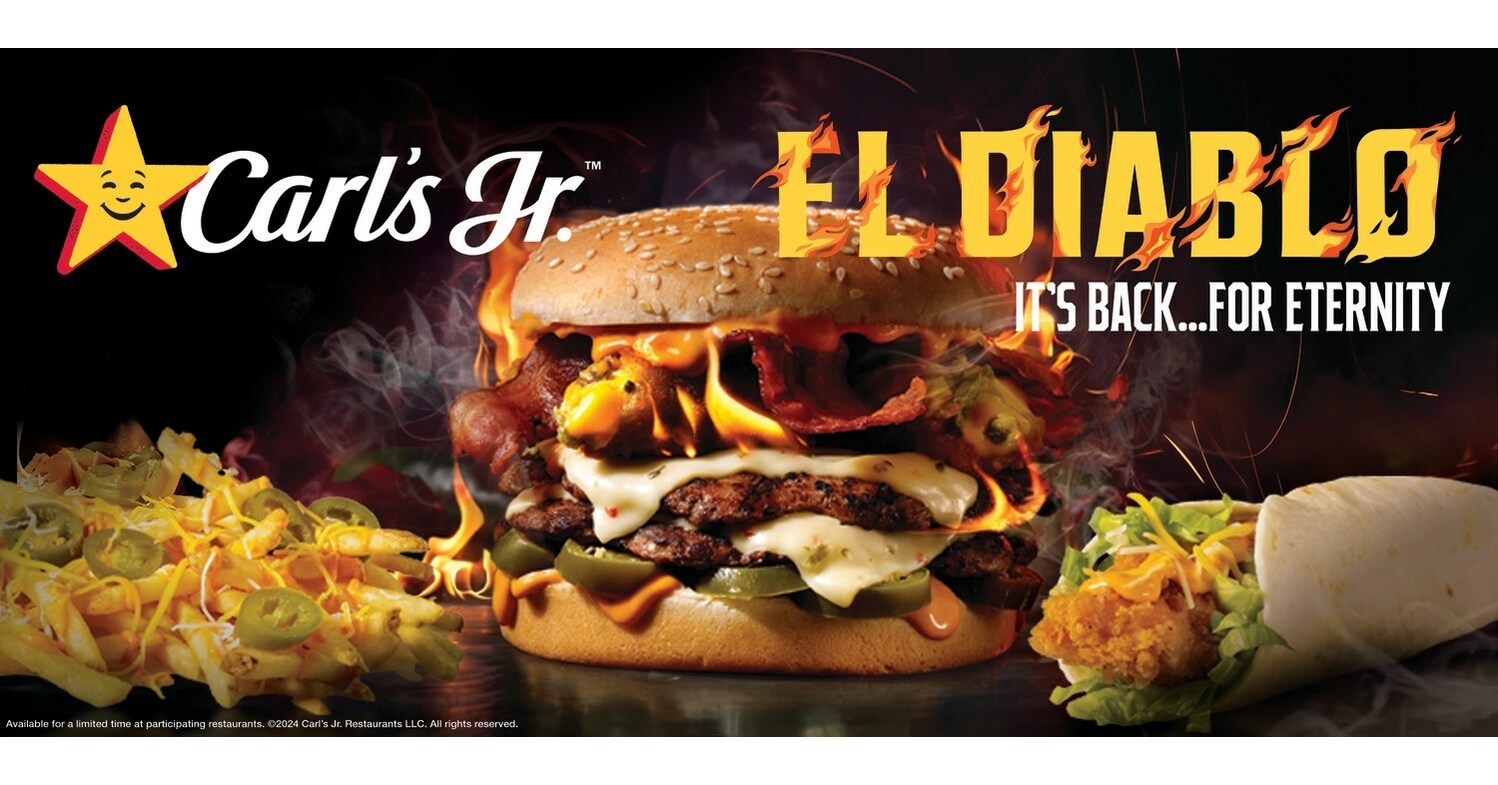 Carl's Jr. El Diablo Makes a Fiery Comeback, This Time, For Eternity