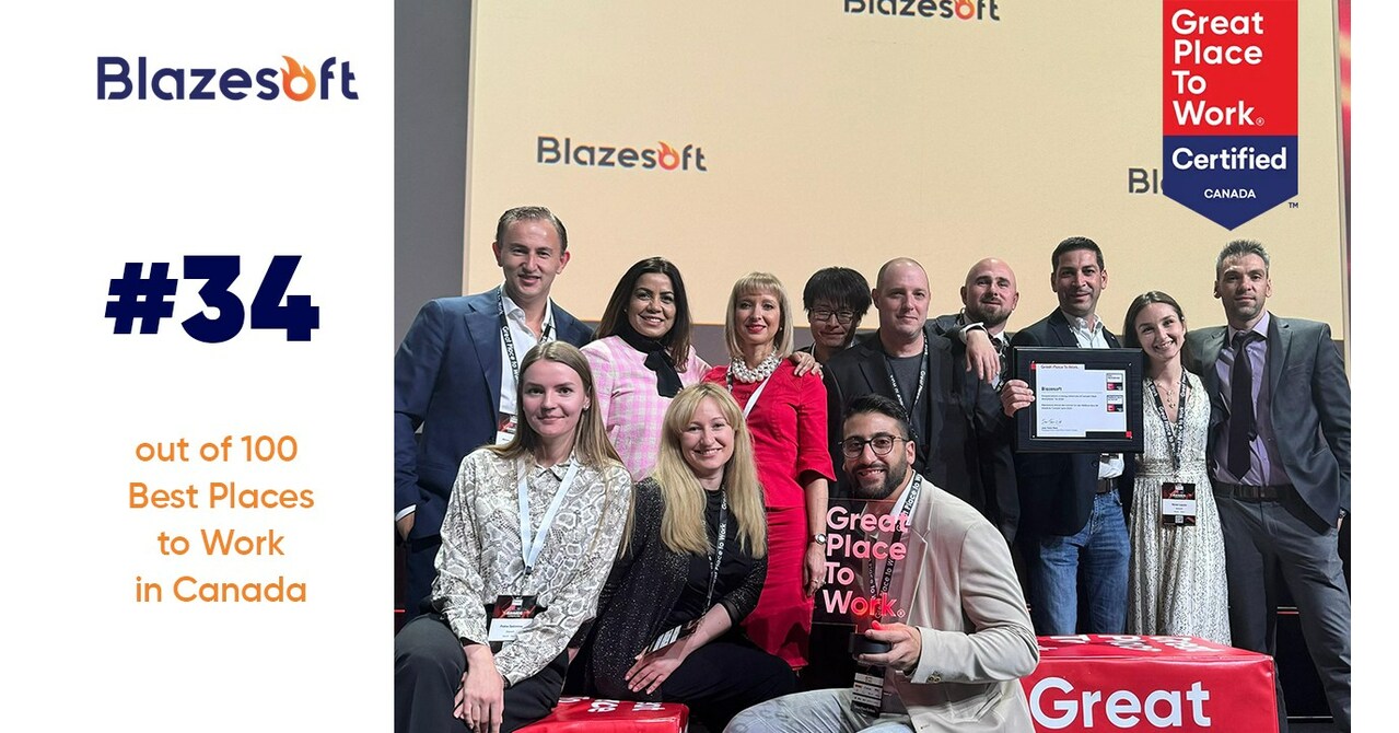 Blazesoft Recognized with Inclusion on the 2024 Best Workplaces™ in Canada List