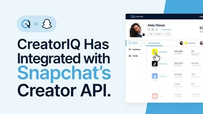 CreatorIQ Announces Snap Inc. Partnership To Scale Global Creator ...