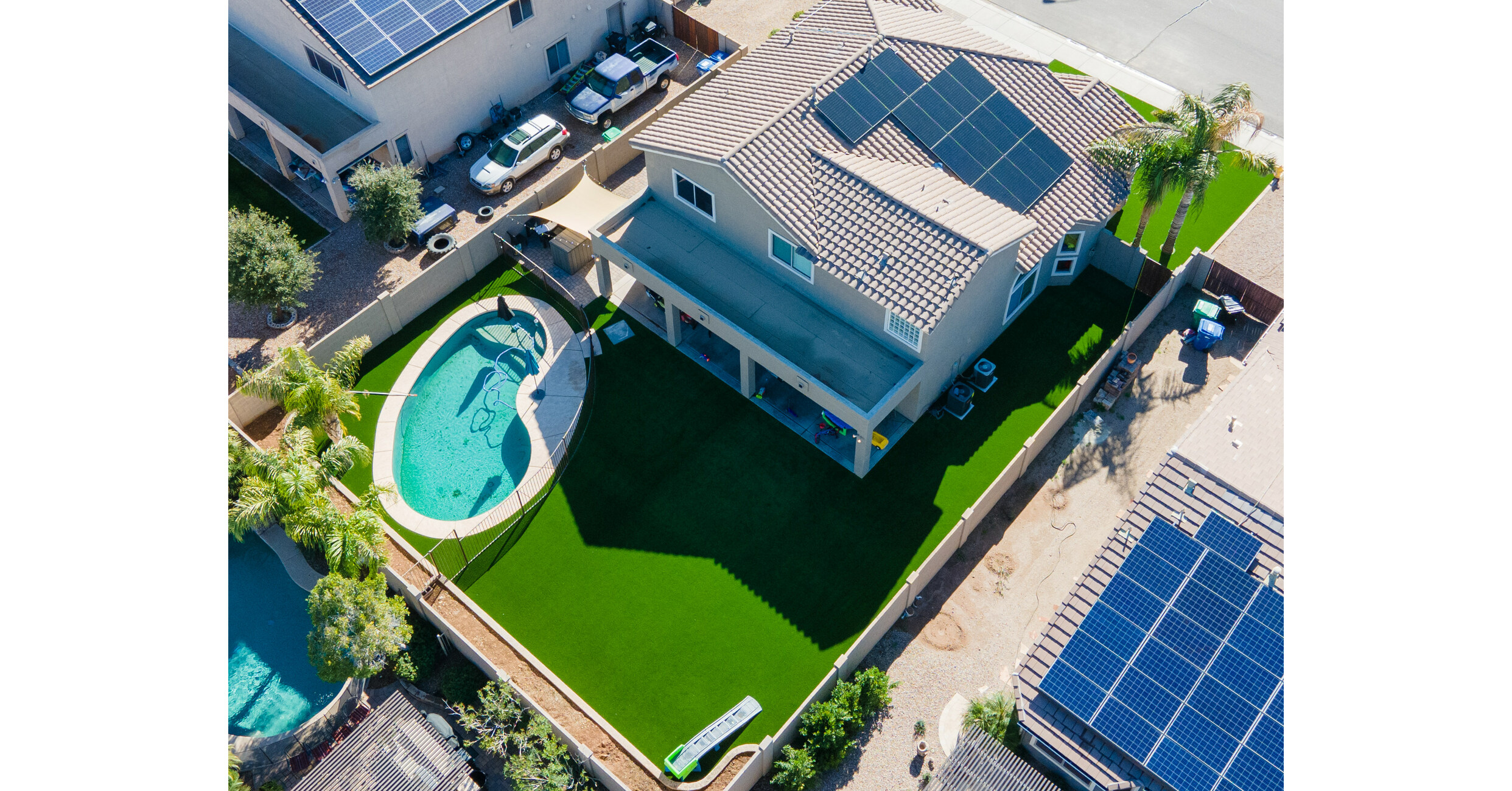 Artificial Grass Transforms Mesa, AZ Backyard Into a Desert Oasis