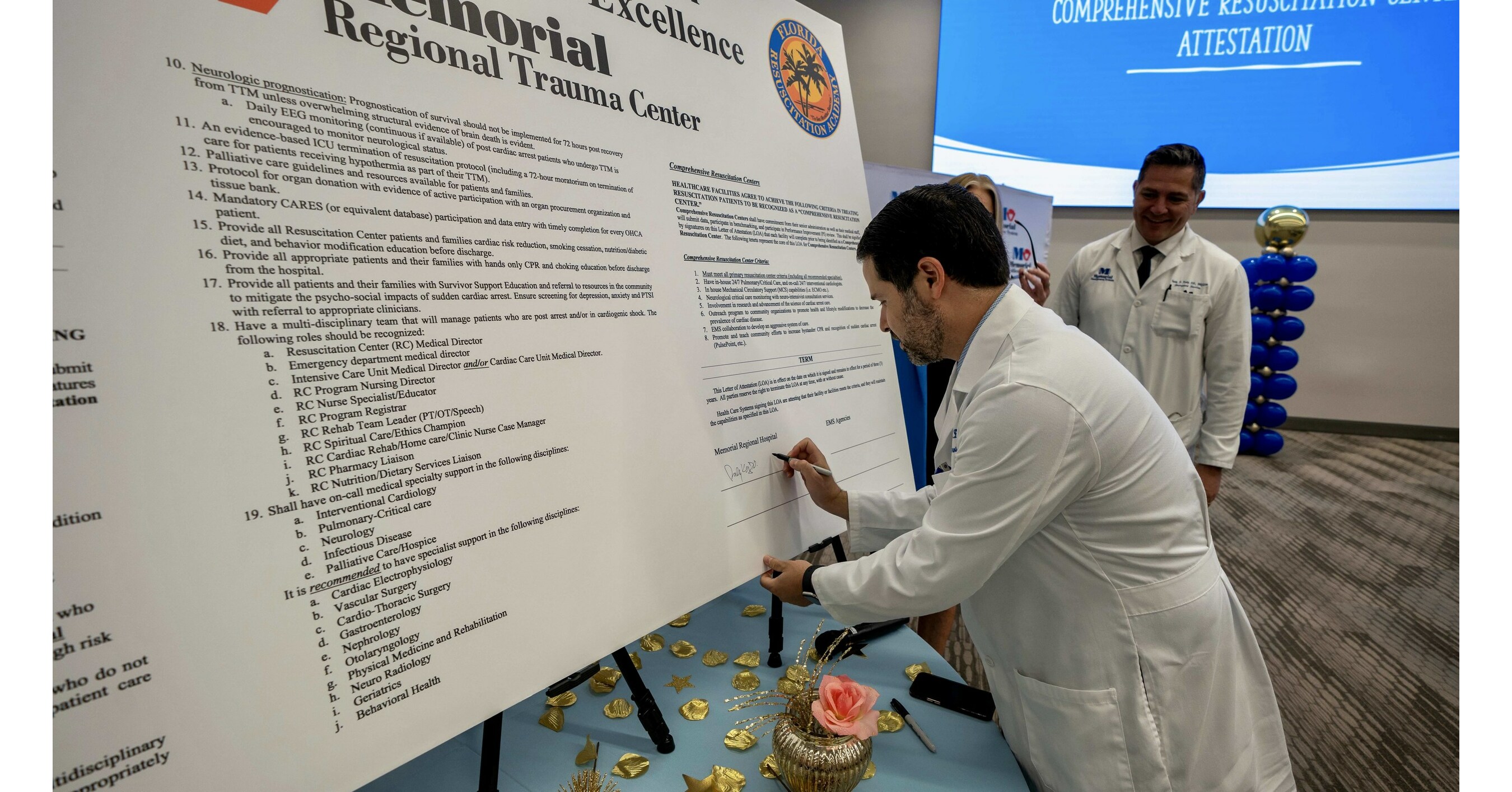 Memorial Regional Hospital Named Florida's First Resuscitation Center ...