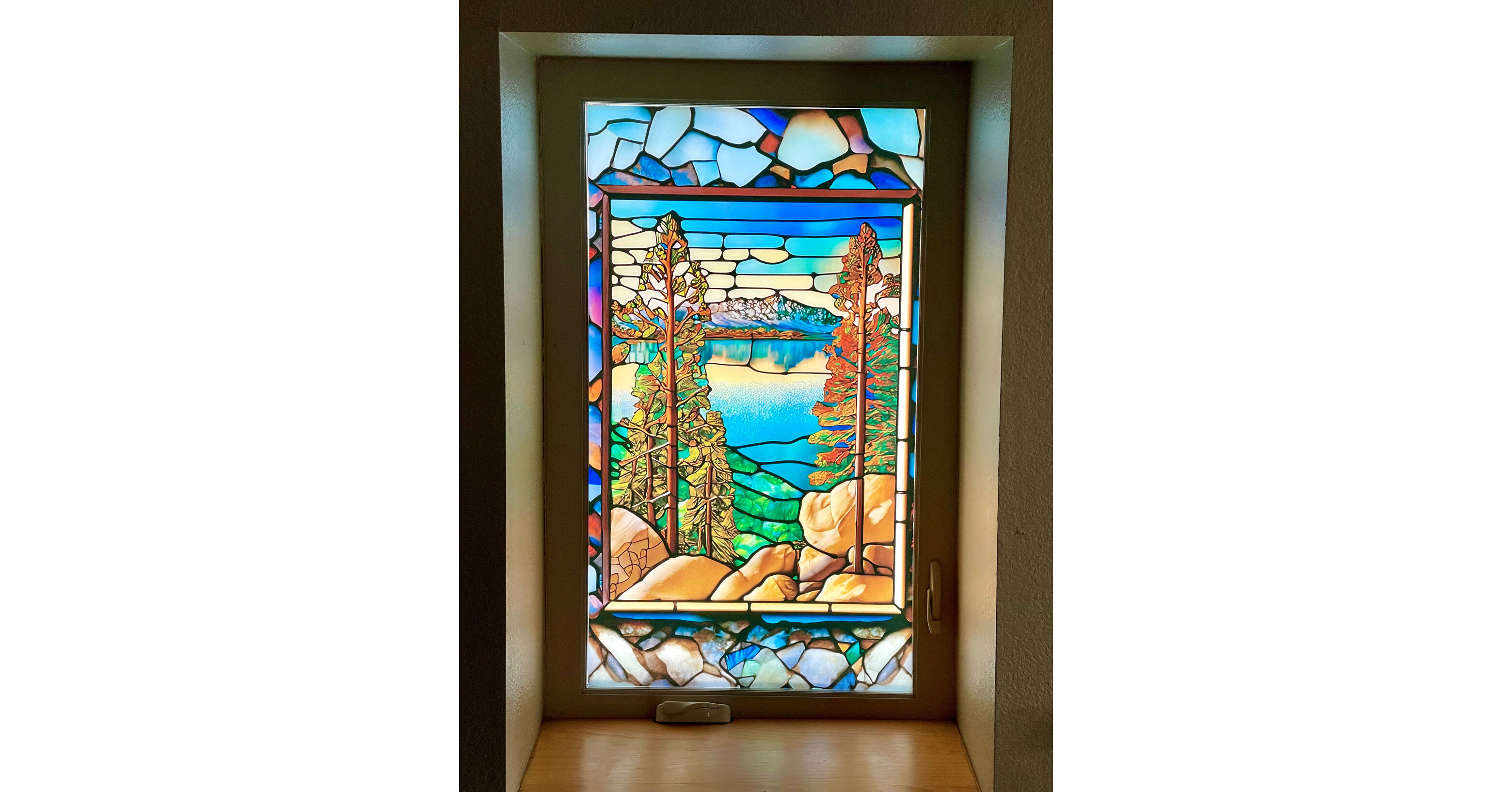 Use AI Art To Decorate Windows, Glass Doors With Wallpaper For Windows
