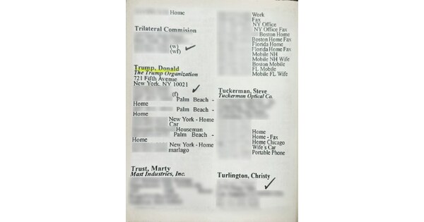 Jeffrey Epstein's "Little Black Book" to be Offered at Auction