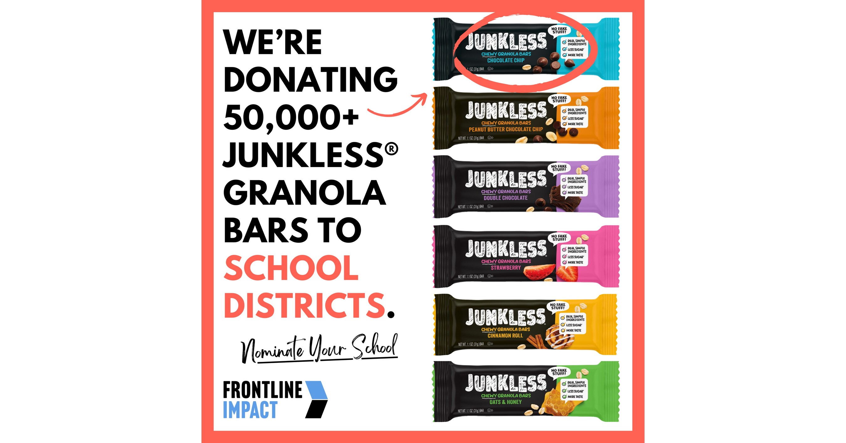 Granola Bars for Gratitude: JUNKLESS and Frontline Impact Project ...