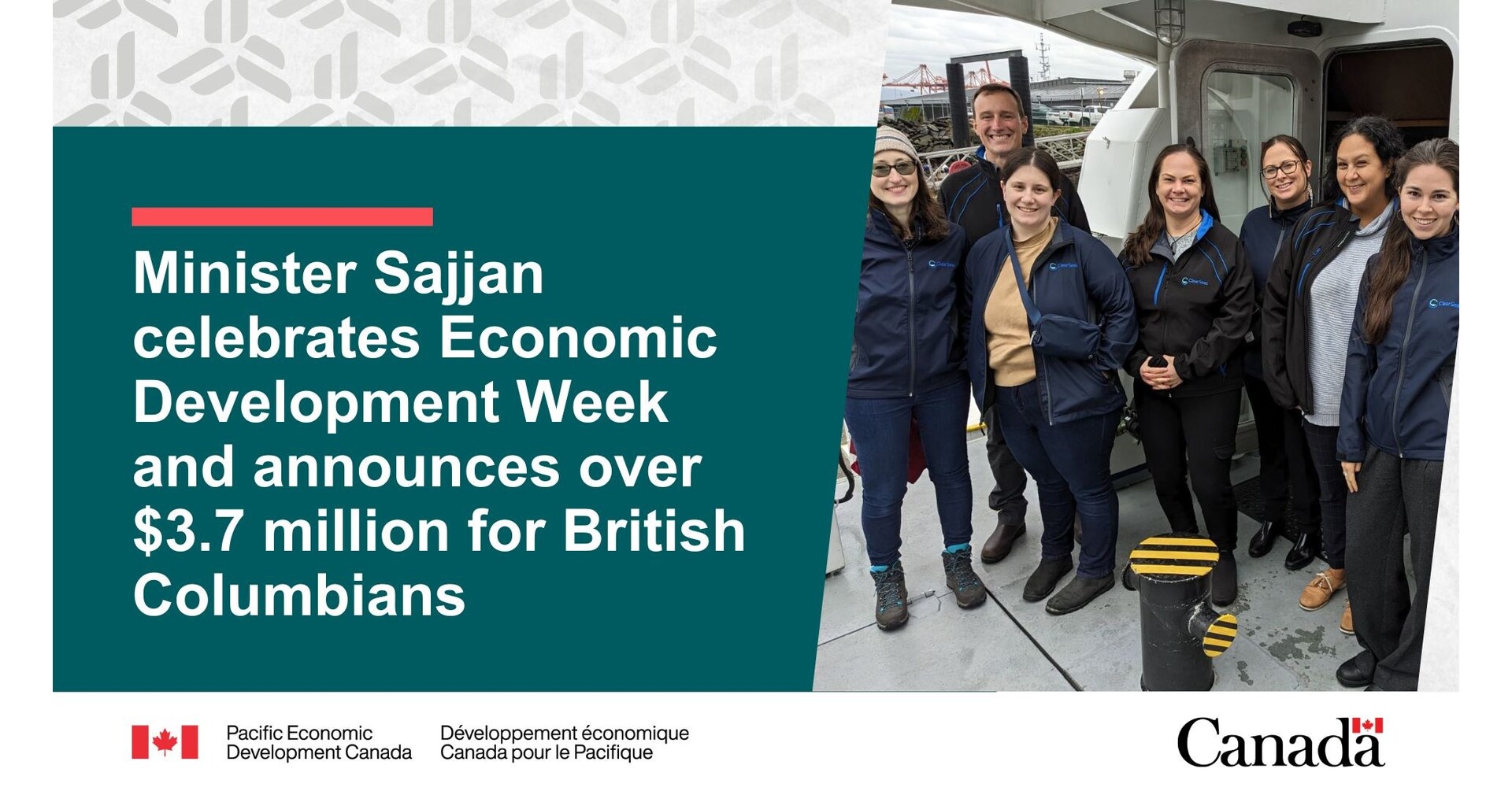 Minister Sajjan celebrates Economic Development Week and announces over ...