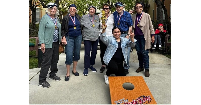 Cypress Place Senior Living Hosts Spirited Cornhole Tournament
