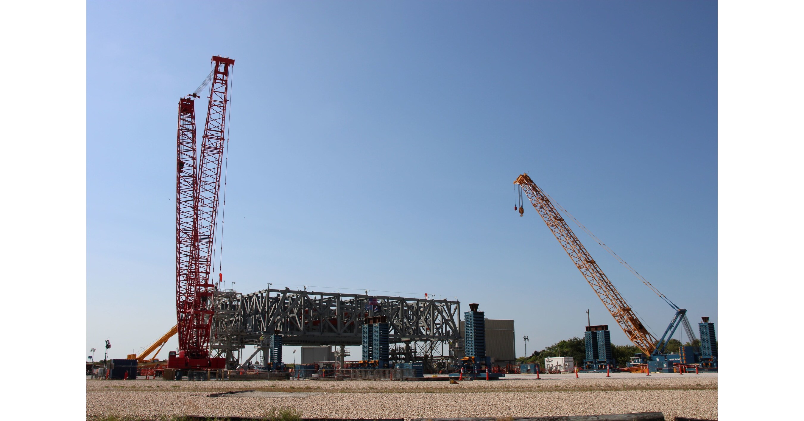 Bechtel Completes Jack and Set of Mobile Launcher 2 Base at Kennedy ...