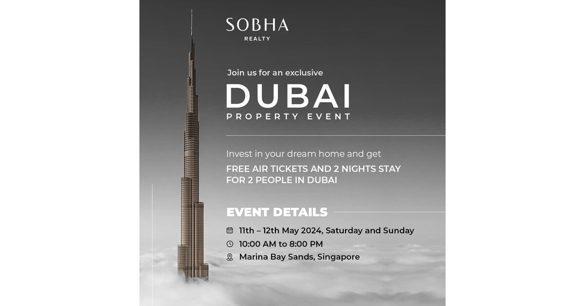 Sobha Developers bring to Singapore an Exclusive Dubai Property Showcase
