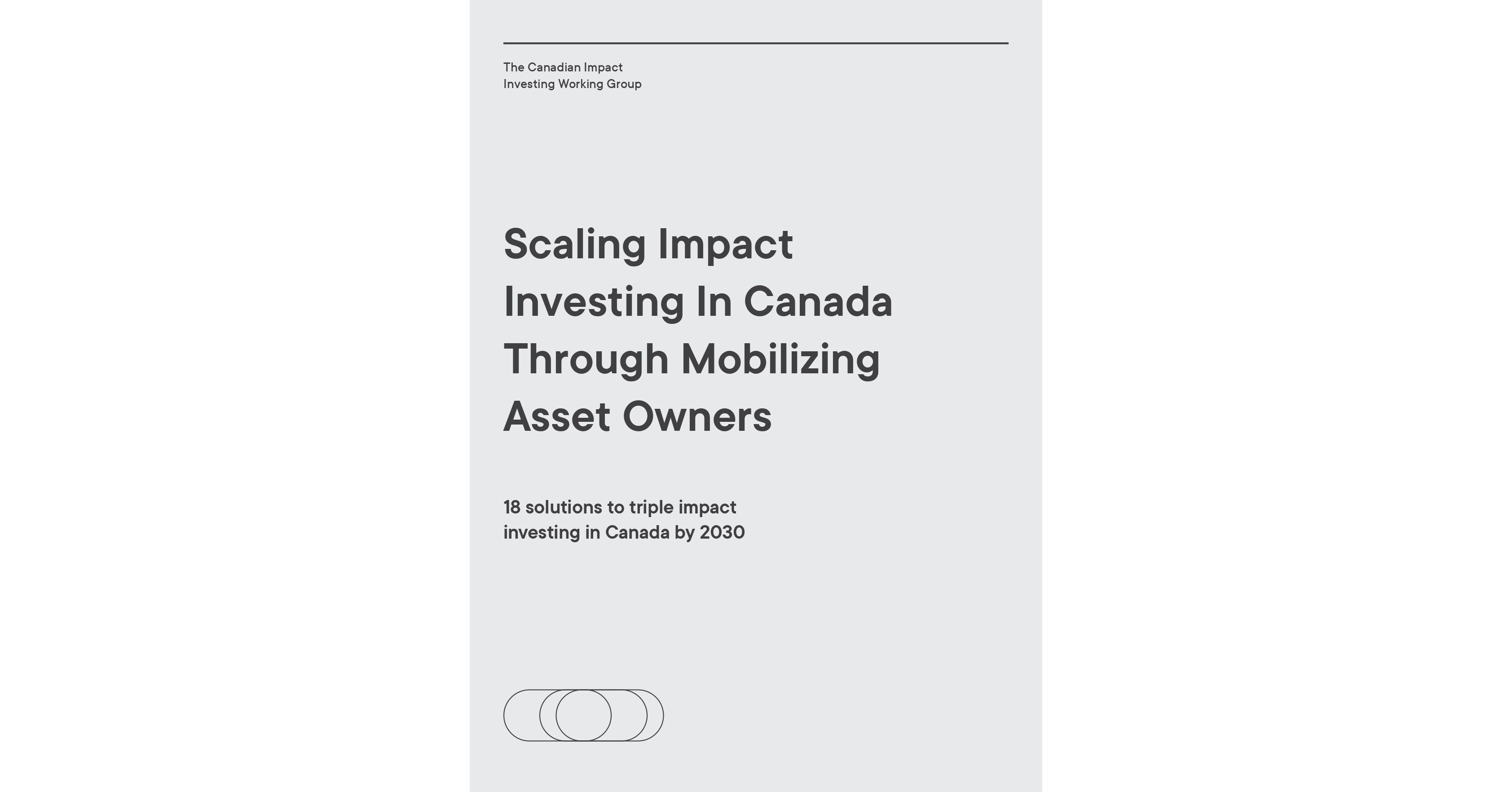 The Canadian Impact Investing Working Group issues calls for increasing ...